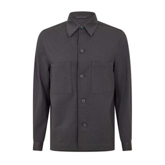 HUGO BOSS Hemdjacke f&uuml;r Herren/Damen Unisex (Schwarz)