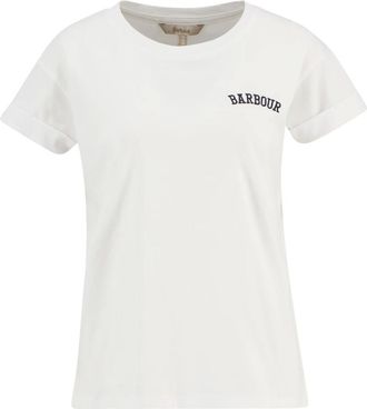 Barbour Femme, Tops, Blanc, Taille: 40 FR Bede T-Shirt