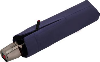 Knirps Taschenschirm T.200 Medium Duomatic in Navy mit Schutzh&uuml;lle I Regenschirm mit Duomatic-Funktion I Auf-Zu-Automatik I Taschenregenschirm mit Drucktaste