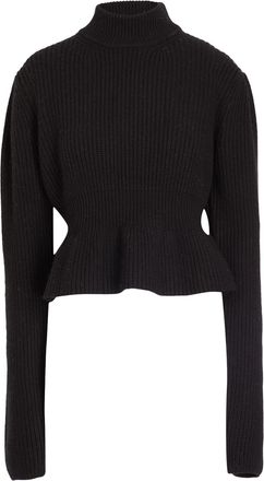 8 by YOOX WOOL BLEND RIBBED CREWNECK JUMPER