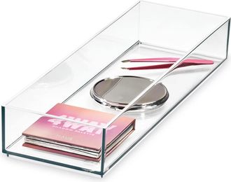 InterDesign iDesign Schubladen Ordnungssystem, Schminktisch Organizer für Schublade aus der Signature Series by Sarah Tanno, kombinierbares Make-up Organizer Elem