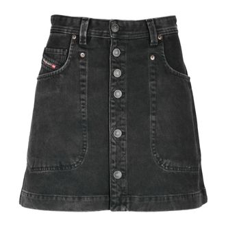 Diesel Mini Jeansrock - - Skirts - Damen - Schwarzk - W27
