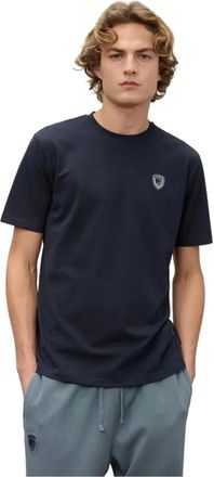 Blauer Homme, Tops, Bleu, Taille: S Jan T-shirt