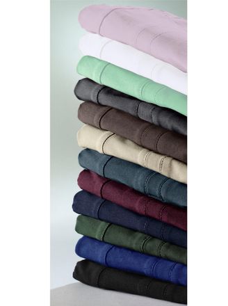 Stehmann Dehnbund-Hose STEHMANN, Damen, Gr. 25, Kurzgr&ouml;&szlig;en, lila (flieder), 72% Viskose, 25% Polyamid, 3% Elasthan, unifarben, lang, Hosen, Topseller