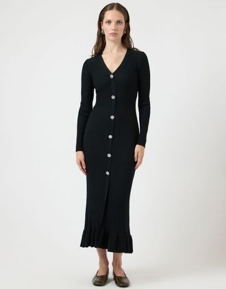 Vero Moda Y.A.S - Robe longue - Noir