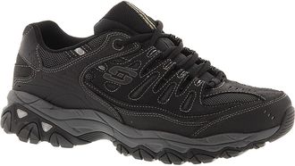 Skechers Herren Afterburn M. Fit, Schwarz/Dunkelgrau, 43 EU