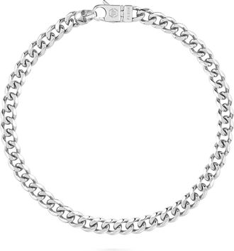 Philipp Plein Halsketten - Halskette Plein Icon Chain - Gr. unisize - in Silber - f&uuml;r Damen