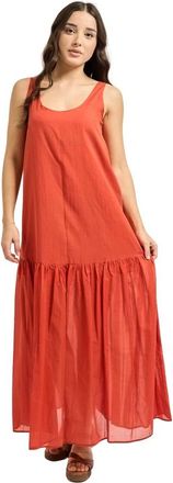 Pennyblack Femme, Robes, Rouge, Taille: 38 FR Long Cotton Dress