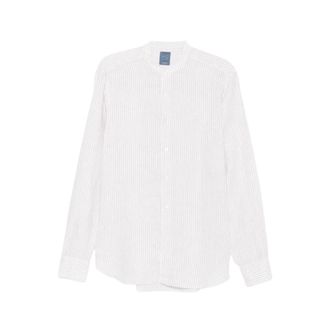 Barba Gekragtes Hemd ohne Kragen - - Shirts - Herren - Wei&szlig; - 3XL