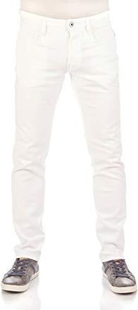 Replay Homme Anbass Jean Slim Not Applicable, Blanc (White 1), W29/L32 (Taille Fabricant: 29)