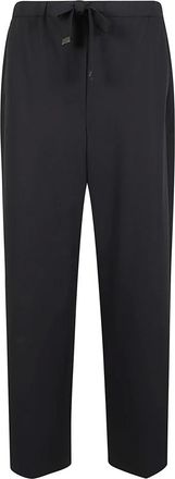 Max Mara Femme, Pantalons, Bleu, Taille: 40 FR Argenta Drawstring Pantalons