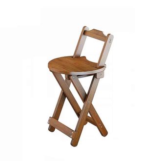 Generic Klappbarer Barhocker Aus Bambus - Ergonomisches Design Mit Rückenlehne for Esszimmer, Küche, Balkon (3 Größen Erhältlich)(Teal,Small)