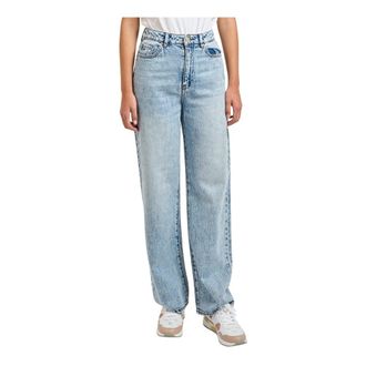 A|X Armani Exchange Relaxed Fit Jeans aus Lyocell-Denim - - Jeans - Damen - Blau - W27