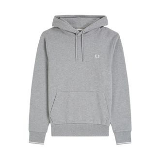 Fred Perry Homme, Sweatshirts et sweats à capuche, Gris, Taille: 2XL SweaT-shirt décontracté avec style