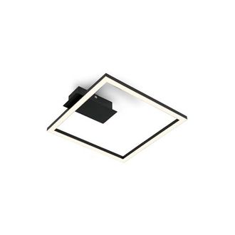 Briloner LED Deckenlampe Frame, LED Deckenleuchte mit warmwei&szlig;er Lichtfarbe, 14W Lampe, Wohnzimmerlampe, Schlafzimmerlampe, 265x250x45 mm (LxBxH), Schwarz