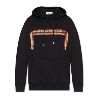 Lanvin Hoodie mit Logo - - Sweatshirts & Hoodies - Herren - Schwarzk - S