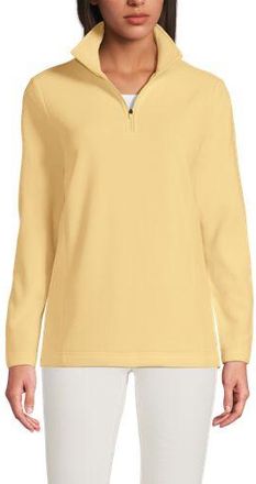 Lands End Anyweather Fleece-Pullover mit Rei&szlig;verschluss, Damen, Gr&ouml;&szlig;e:32-34 regular, Gelb, Polyester, by Lands End