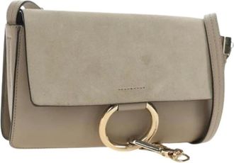 Chlo&eacute; Sac bandouli&egrave;re en daim Pre-owned - Femme - Pre-owned - Beige - Taille: ONE Size