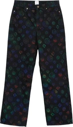 Casablanca Homme, Jeans, Noir, Taille: W34 Heatmap Monogram Denim Jeans