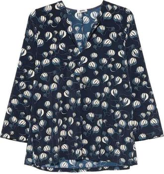 Siyu V-Pullover - Blau