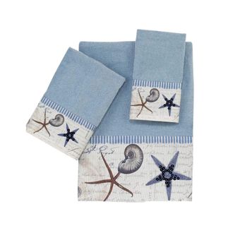 Avanti Linens Antigua Handtuch-Set, Blauer Nebel, 3-teilig