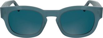 Calvin Klein Femme, Accessoires, Bleu, Taille: ONE Size Lunettes de soleil rondes