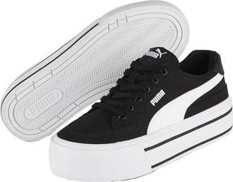 Puma Sneakers &agrave; Platforme Court Classic Vulc Femme 40.5, Black White