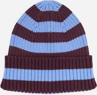 Arket Rippstrickm&uuml;tze -Blau