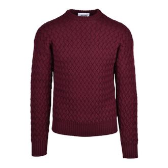 Alpha Studio Maglione Intrecciato - - Knitwear - Herren - Rot - L