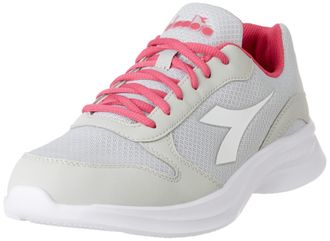Diadora Damen Robin 4w Gymnastikschuh, Grey Silver Dd Pink Yarrow, 36 EU