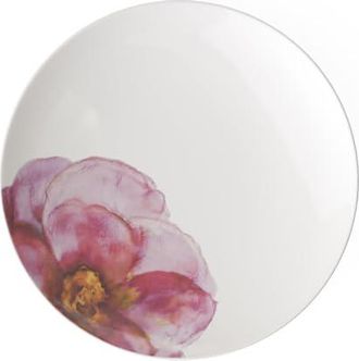 Villeroy & Boch Rose Garden Speiseteller Coupe, 28,5 x 28,5 x 3,5cm, Premium Porzellan, weiß/rosa, 10-4287-2621
