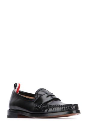 Thom Browne Womens Mocassini Black Upper: Calf Leather Loafers