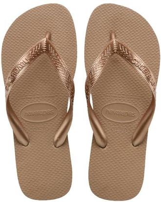 Havaianas Top Metallic, Tongs Femme - Rose (Rose Gold), 37-38 BR (39-40 EU)
