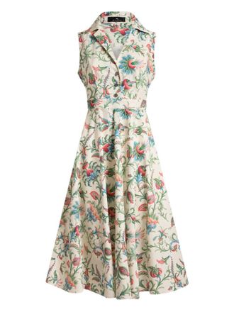 Etro Womens Dress White Cotton
