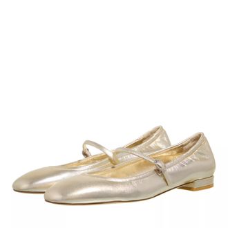 Stuart Weitzman Loafer - Claris Ballet Flat - Gr. 37 (EU) - in Gold - für Damen