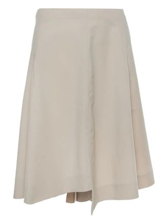 Saint Laurent jupe à design asymétrique - Tons neutres
