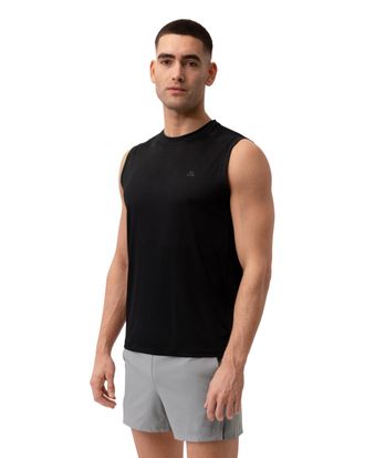 Danish Endurance Mens Classic Recycled Polyester Tank Top, 1 Pack (Schwarz, XXL)