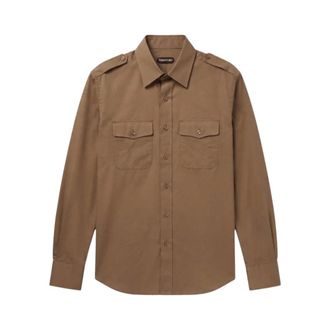 Tom Ford Camicia - Homme - Chemises - Brun - Taille: XL
