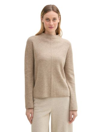 Tom Tailor Damen 1042993 Pullover, 14854-Blush Grey Melange, XXL