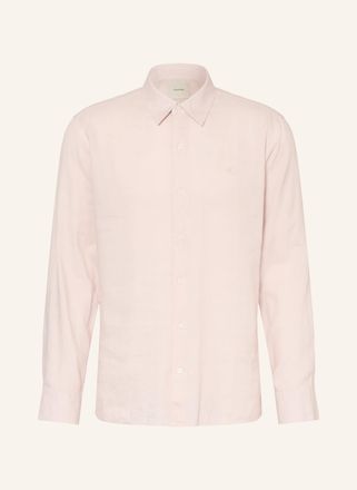 Calvin Klein Hemd Classic Fit Mit Leinen rosa
