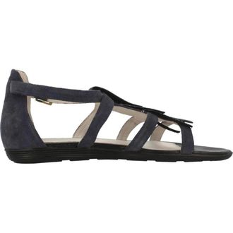 Stonefly Velours Flache Sandalen - - Shoes - Damen - Blau - 39 EU