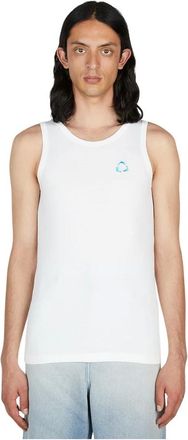 Botter Homme, Tops, Blanc, Taille: XL Dolphin Tank Top