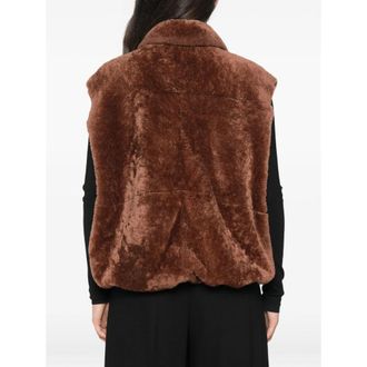 Simonetta Ravizza Cuoio Gilet - Brown