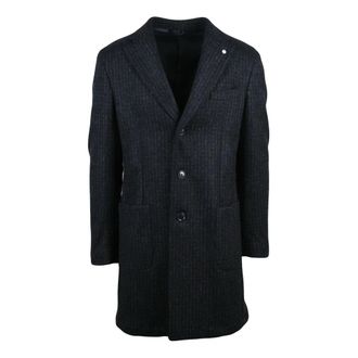 L.B.M. 1911 Cappotto - - Coats - Herren - Blau - L