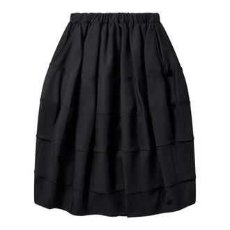 Comme Des Gar&ccedil;ons Rock mit rohem Saum - - Skirts - Damen - Schwarzk - M