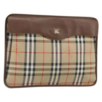 Burberry Sac pochette Pre-owned - Femme - Pre-owned - Beige - Taille: ONE Size