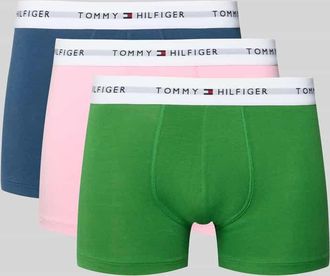 Tommy Hilfiger Slim Fit Trunks aus Baumwoll-Mix im 3er-Pack