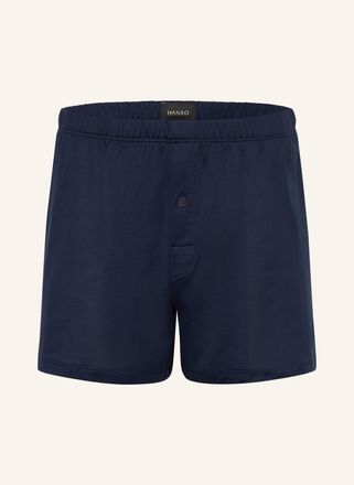 Hanro Boxershorts Cotton Sporty blau