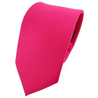 TigerTie Designer cravate pink knallpink couleurs néon unicolor - Tie
