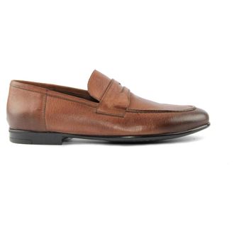 Marco Ferretti Brauner Lederslipper - - Shoes - Herren - Braun - 45 EU